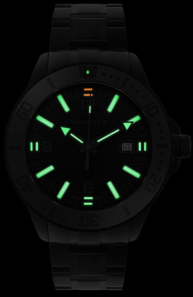 IsoBright ISO1213 Destroyer Dive Watch, Black Watch, 300 Meter WR, T10 ...