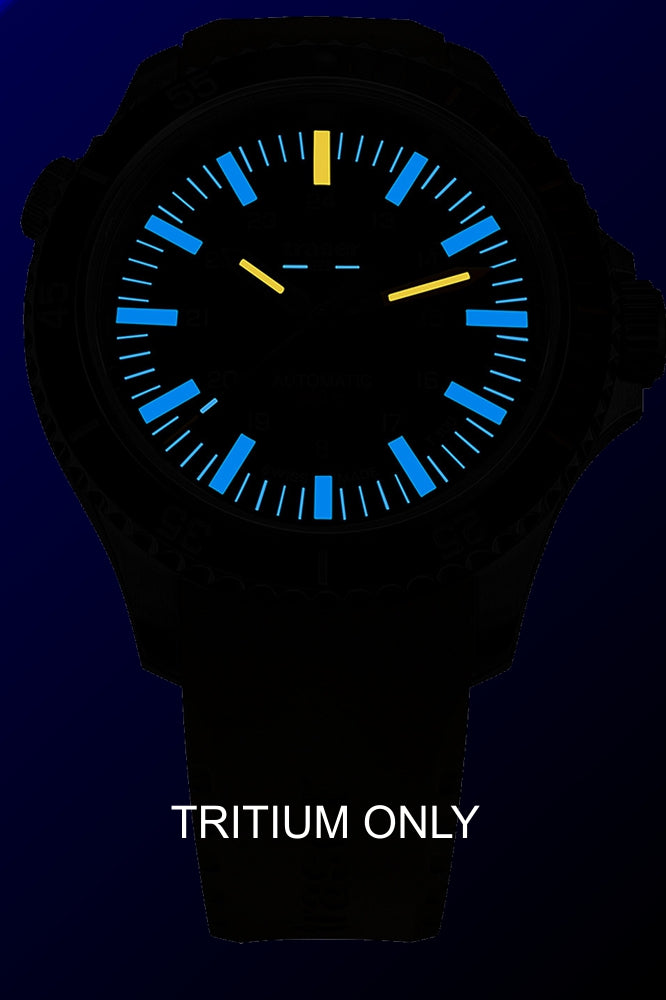 Traser P67 Fine Swiss Automatic Dive Watch, T100 Tritium, Gray Dial, S ...